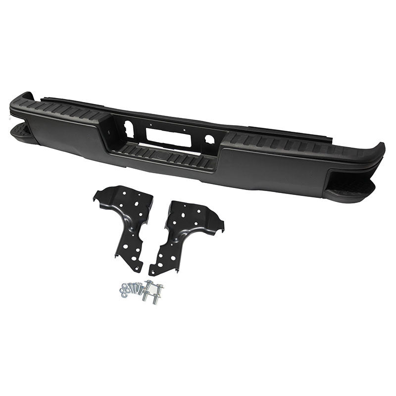 New Rear Bumper Black Option VJC Corner Step fits 2014-2019 Chevrolet ...